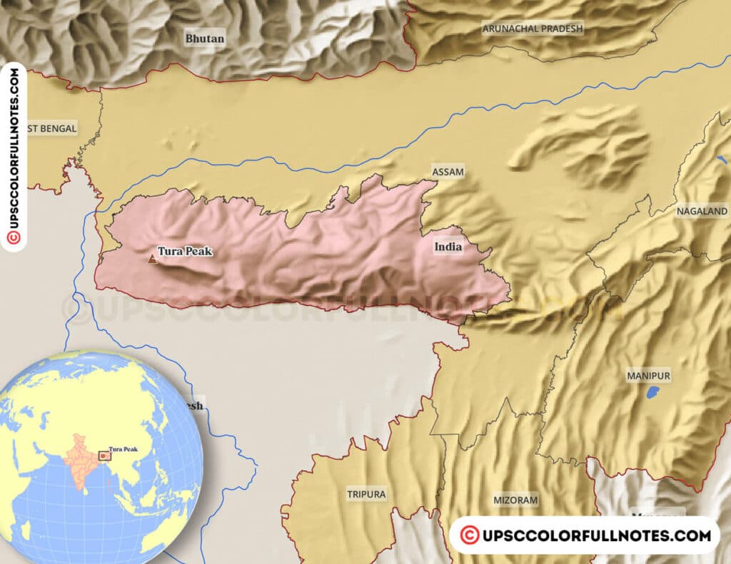 Shillong Peak in Meghalaya [MAP] - UPSC Colorfull notes