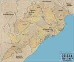 Download Odisha Map - 5 Ultra HD MAP - UPSC Colorfull notes