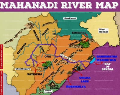 "Mahanadi River: The Mighty Lifeline of East Central India" [2023 -Map ...