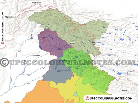 Discover the amazing Indus river system and its tributaries [MAP ...