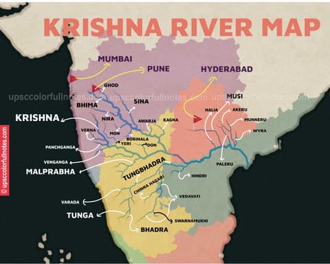 Krishna River Route Map