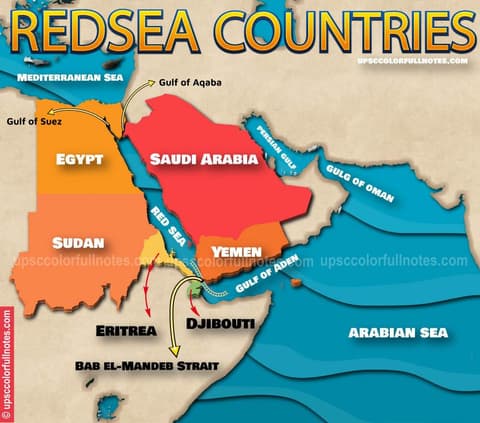 Bab el-Mandeb Strait: Location, Dimensions and Geopolitics - UPSC ...