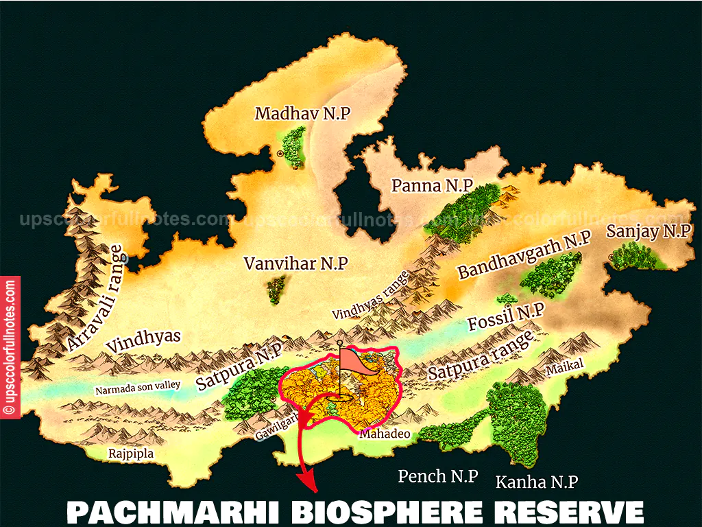 "Discover the Wild Wonders at Pachmarhi Biosphere Reserve" MAP [2023 ...
